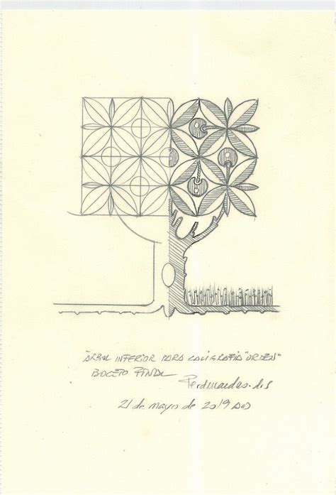Geometric Pattern Art Tree Design