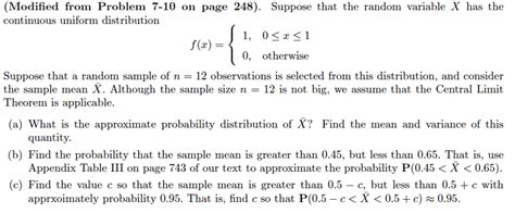 Solved Modified From Problem 7 10 On Page 248 Suppose