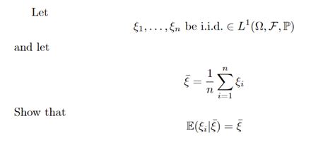 Solved Let ξ ξn be i i d L Ω F P and let ξˉ n i nξi Chegg com