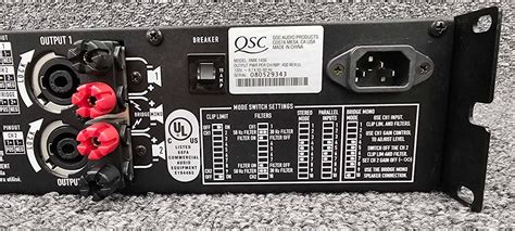 Qsc Audio Rmx 1450 Professional Power Amplifier 4815959109