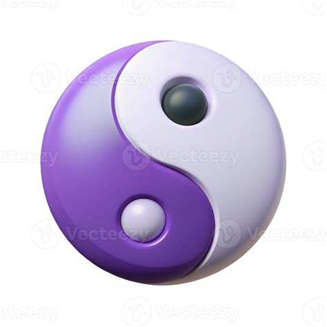 Vibrant Energetic Renaissance Symmetrical Yin Yang Symbol With Sharp