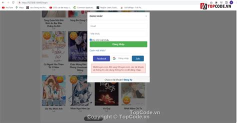 code website đọc truyện online bằng laravel php mysql hỗ trợ cài đặt