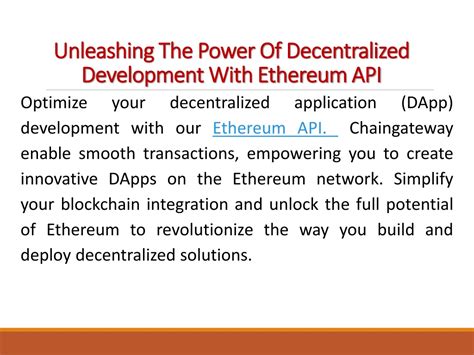 ppt empowering dapp developers with seamless ethereum api powerpoint