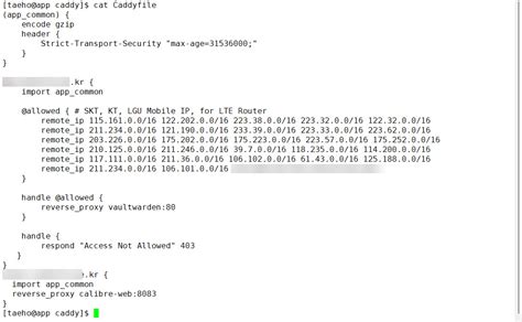 리버스 프록시 서버 Caddy에서 접속 Ip 제한하기 Taehos Life Blog 리버스 프록시 서버 Caddy에서 접속 Ip 제한하기 Taehos Life Blog