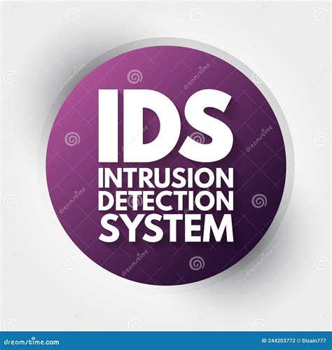 IDS Intrusion Detection System Acronym Technology Concept Background Stock Illustration