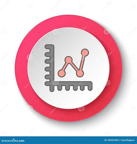 Round Button For Web Icon Database Server Line Chart Button Banner Round Badge Interface For