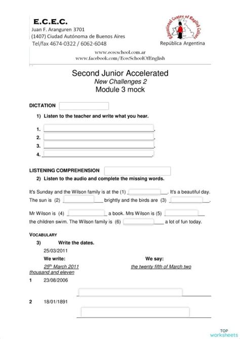 Mock Test Interactive Worksheets And Online Exercises Topworksheets