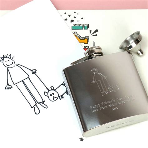 Personalised Engraved Hip Flask Premium Quality By Yvonne Henderson Jewellery