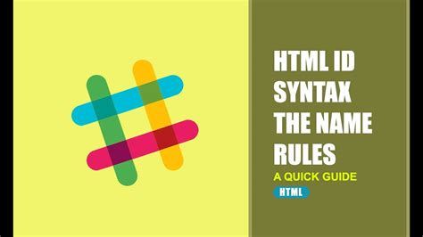 Атрибуты тегов Html Атрибут Id Применение идентификатора в Html Youtube