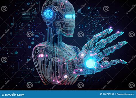 Machine Learning Hand Touch A Robot On Network And Binary Data