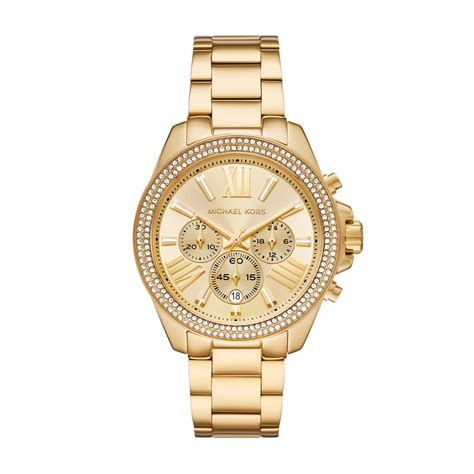 Michael Kors Wren Chronograph Gold Tone Stainless Steel Watch Mk7428