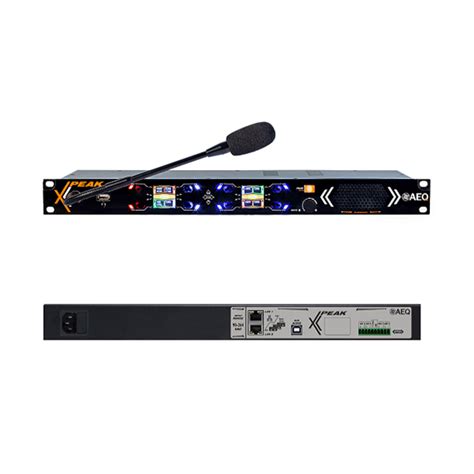 Aeq Xpeak R Rack Mounted Intercom User Panel With 8 Pageable 4way Levers Intercom Talk Back