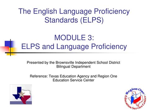 Ppt The English Language Proficiency Standards Elps Module 3 Elps And Language Proficiency