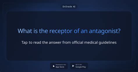 What Is The Receptor Of An Antagonist