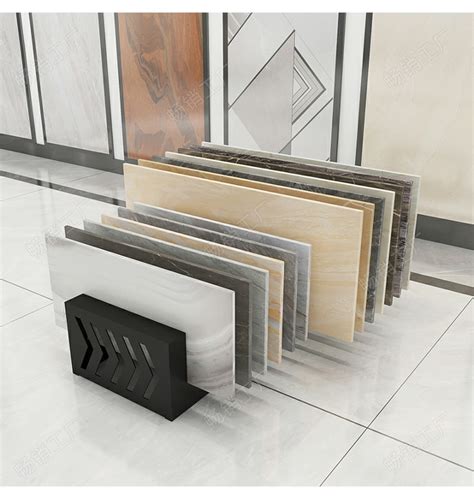 대리석 세라믹 팔레트 선반 바닥 타일 선반 현대풍 타일 진열대 나무 바닥 진열대 석재꽂이 티몬