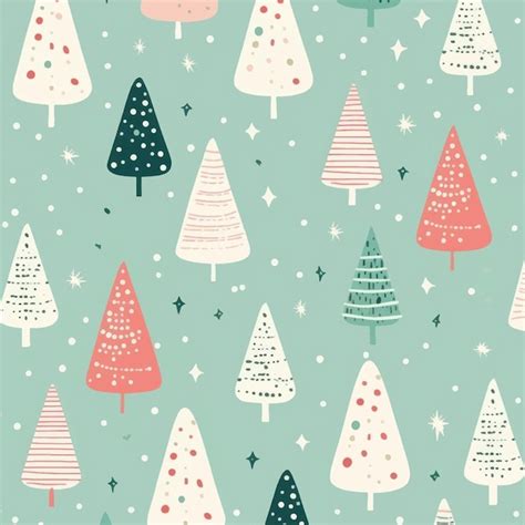 Premium Vector Festive Christmas Tree Pattern