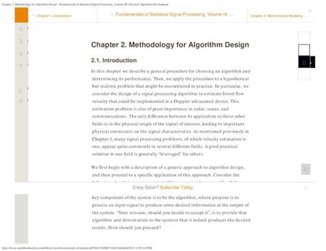 Pdf Chapter 2 Methodology For Algorithm Design Fundamentals Of Statistical Signal Dokumen