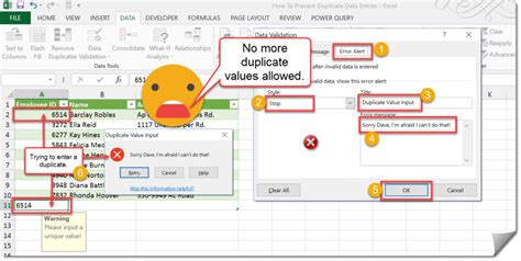 How To Prevent Duplicate Data Entries How To Excel