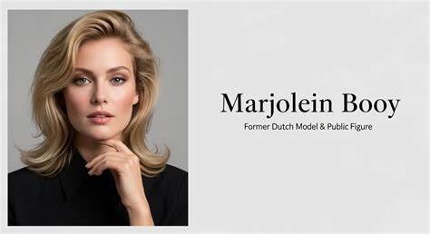 Marjolein Booy Dutch Model And Michael Parés Wife Biography