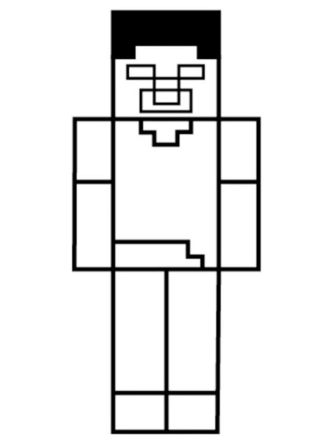 Minecraft Herobrine Coloring Pages