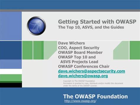 Ppt The Owasp Documentation Projects Powerpoint Presentation Free