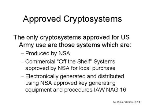 Military Cryptographic Systems Information Assurance Block Objective