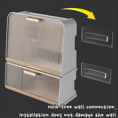 NV Ready StockWiFi Router Storage Box Wire TV Set Box Wall Hanging Shelf Socket Placement