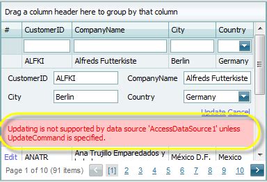 ASPxGridView FAQ How To Enable Editing