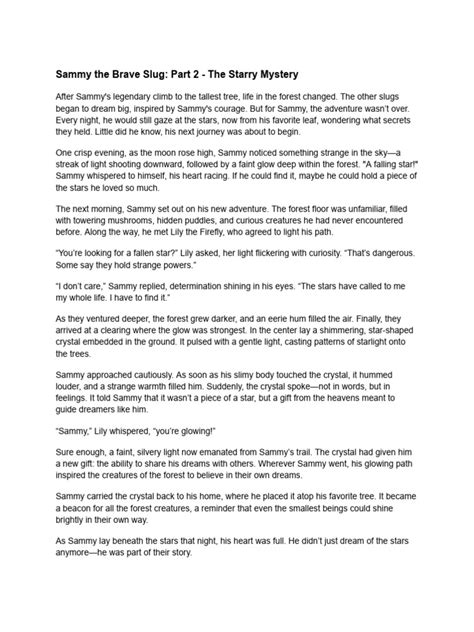 Sammy The Slug Pt2 Pdf