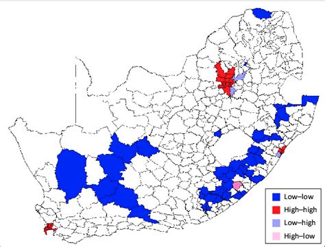 Local Indication Of Spatial Association Map Of Local Vulnerability
