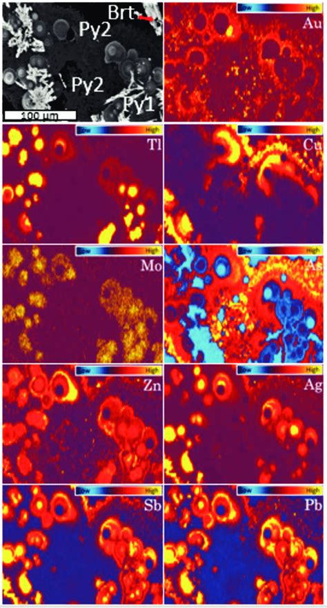 La Icp Ms Element Maps Of Bse Image In Fig 1d Hot Colors Indicate Download Scientific Diagram
