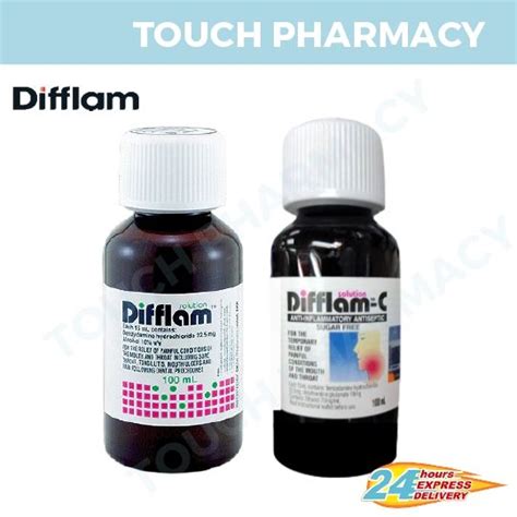 DIFFLAM DIFFLAM C Solution Anti Inflammatory Antiseptic 100ml Sore Throat Gargle Mouthwash Lazada