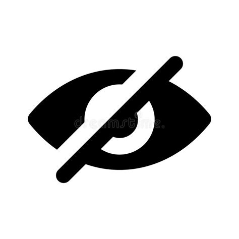 Ocultar El Dise O De Icono Del Vector De Interfaz De Usuario Ilustraci N Del Vector