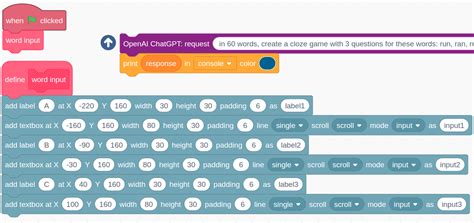 Chatgpt Ai Cloze Game Difficulty 4 Creaticode Scratch