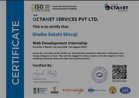 Sakshi Shelke On Linkedin Octanetservicespvtltd