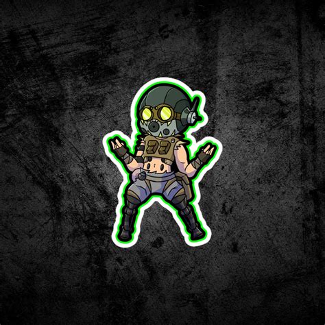 Cute Octane Sticker Chibi Apex Octane Emote Etsy
