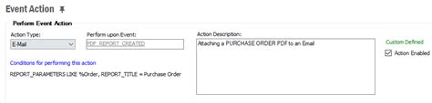 preventing pdf report created event action sending email when a