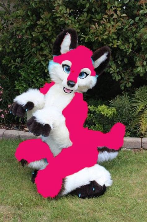 Furrymascot Rose Pink Husky Dog Fursuit Waver Custom Costume Party
