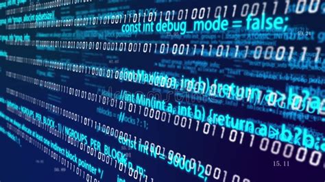 Network Program Code Scrolling Stock Video Video Of Script Software