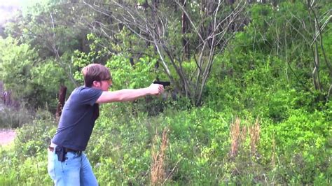 Glock 29 10mm Daytime Muzzle Flash Hot Reloads Youtube