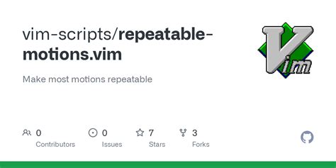 Github Vim Scriptsrepeatable Motionsvim Make Most Motions Repeatable