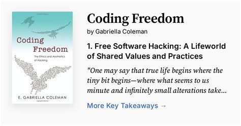Coding Freedom By Gabriella Coleman Summary Quotes Audio