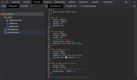Sass Можно ли заставить Chrome сохранять изменения в Scss также как он их сохраняет в Css