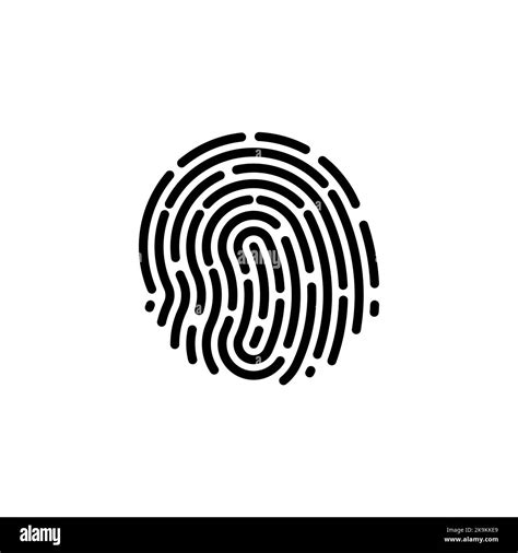 Fingerprint Icons Vector Finger Print Touch Id Illustration