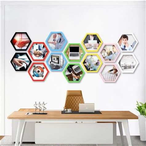 육각형 액자 육각형 사진 액자 다각형 사진 벽 장식 그림 조합 벽화 맞춤형 아트 사진액자 Aliexpress