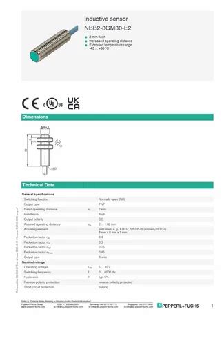 Inductive Sensor Nbb2 12gm50 E2 At Best Price In Asangaon By Eusense