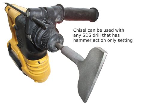Tile Removing And Hard Brick Chisel 80mm Cranked Sds Plus Fitting