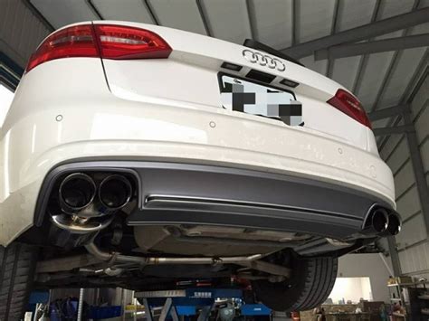 『海威車品』副廠 A4 B8 5 S4 式樣 後下巴 後下擾流 原廠後保桿直上 Rs4 Yahoo奇摩拍賣