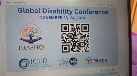 Please Scan The Qr Code For Global Disability Conference Registration