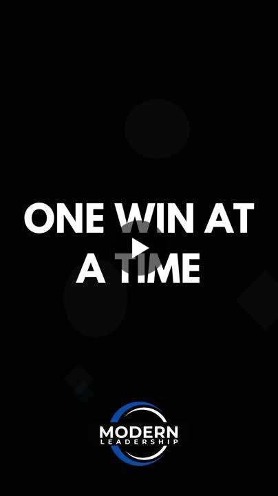 One Win At A Time Marc Hildebrand